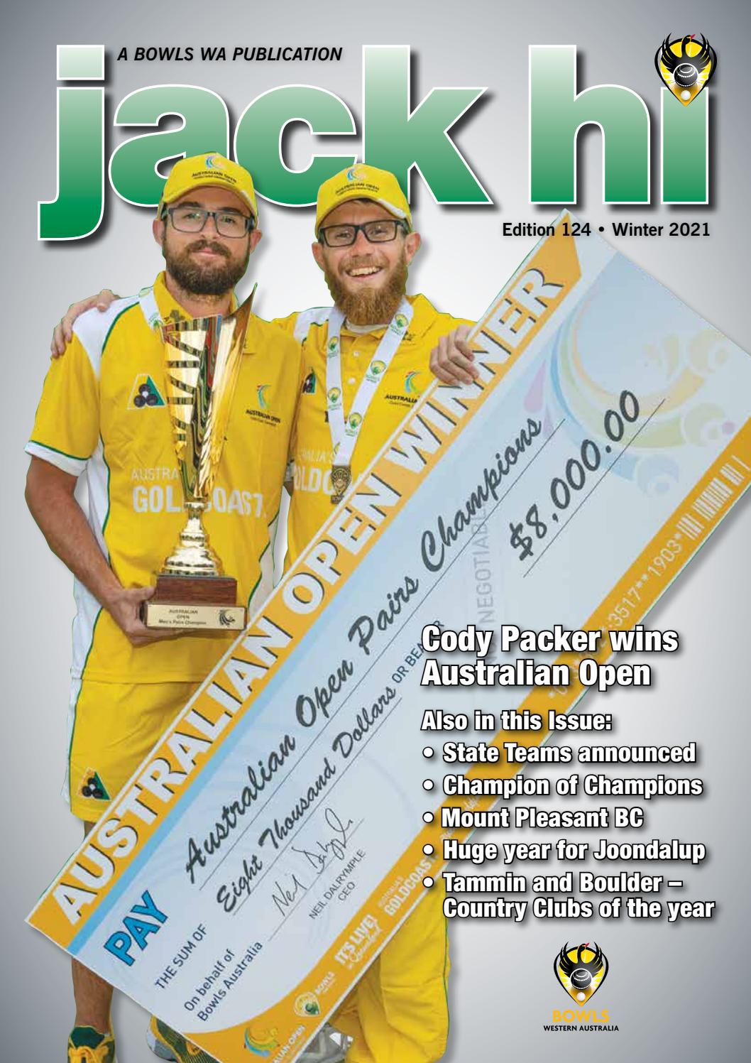 Jack Hi Edition 124 Winter 2021 by Bowls WA - Issuu
