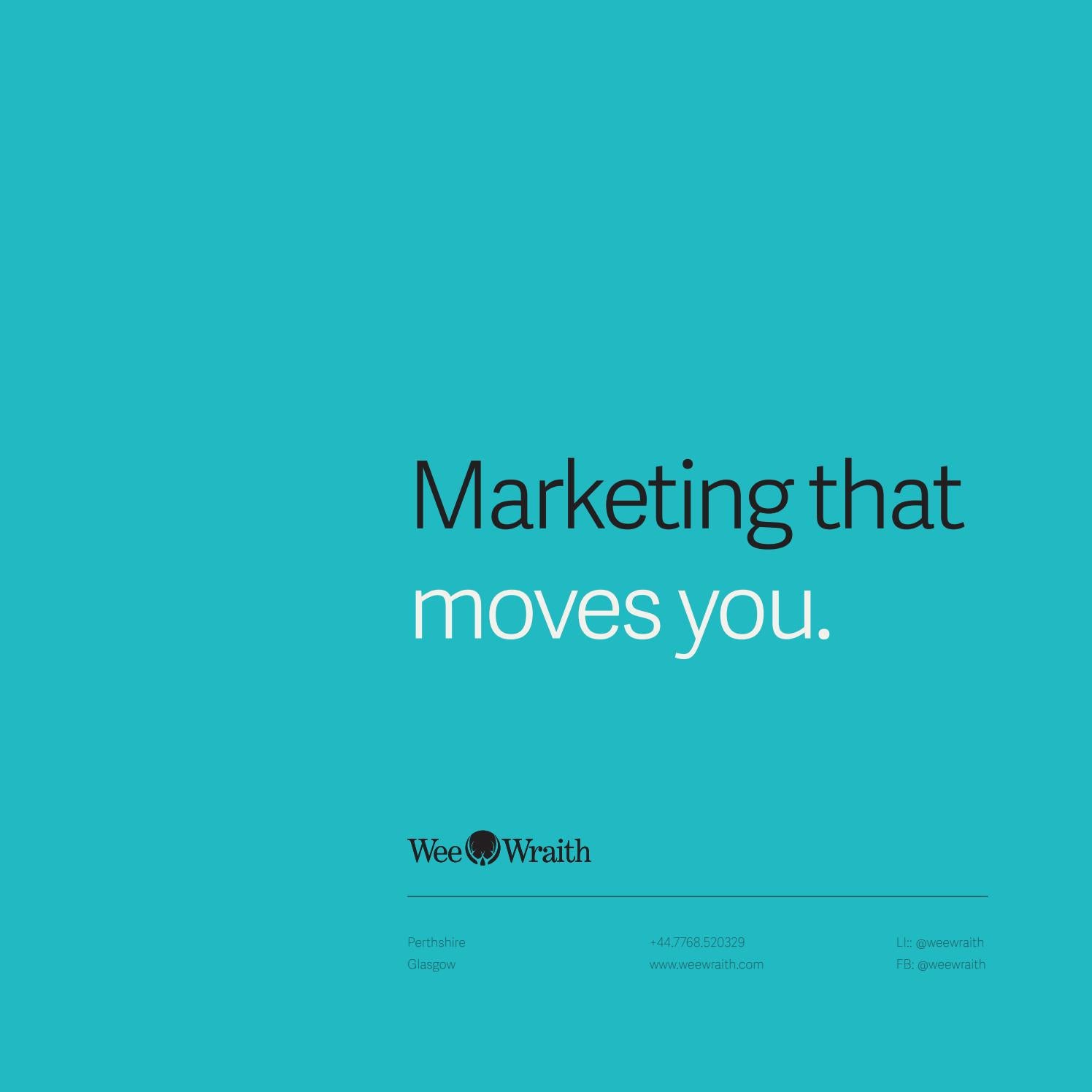 Wee Wraith - Marketing for SMEs by Wee Wraith - Issuu