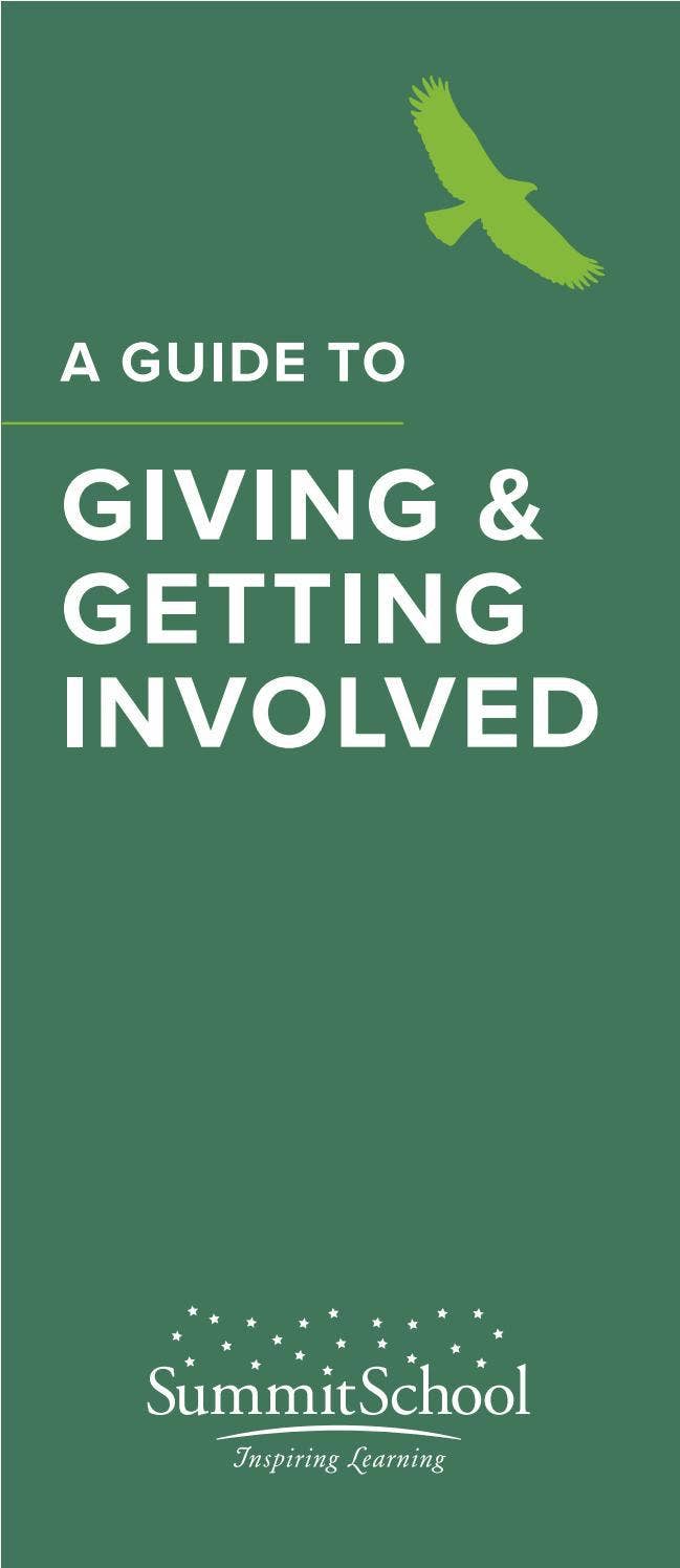 A Guide to Giving and Getting Involved by Summit School - Issuu