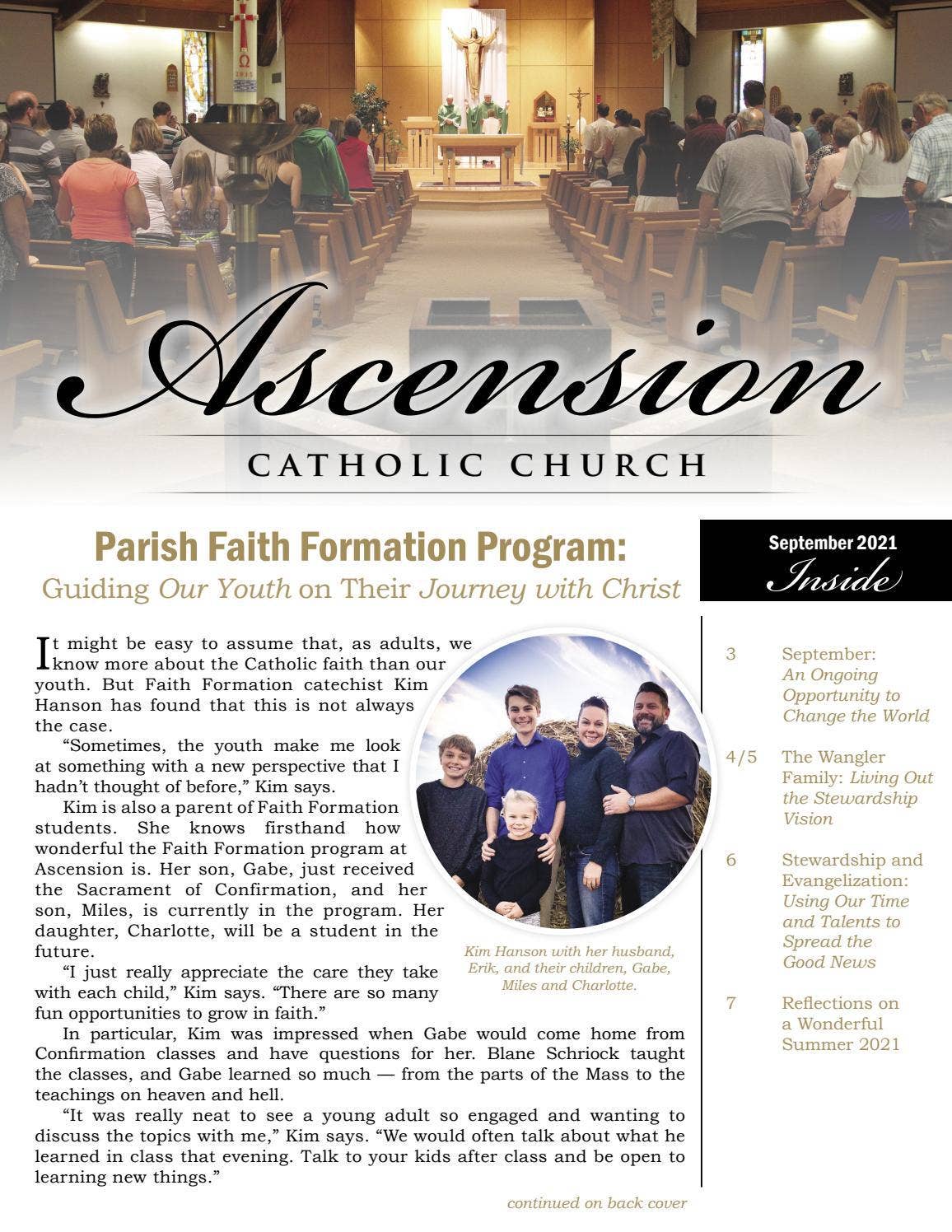 Ascension Catholic Church Newsletter — September 2021 by Catholic ...