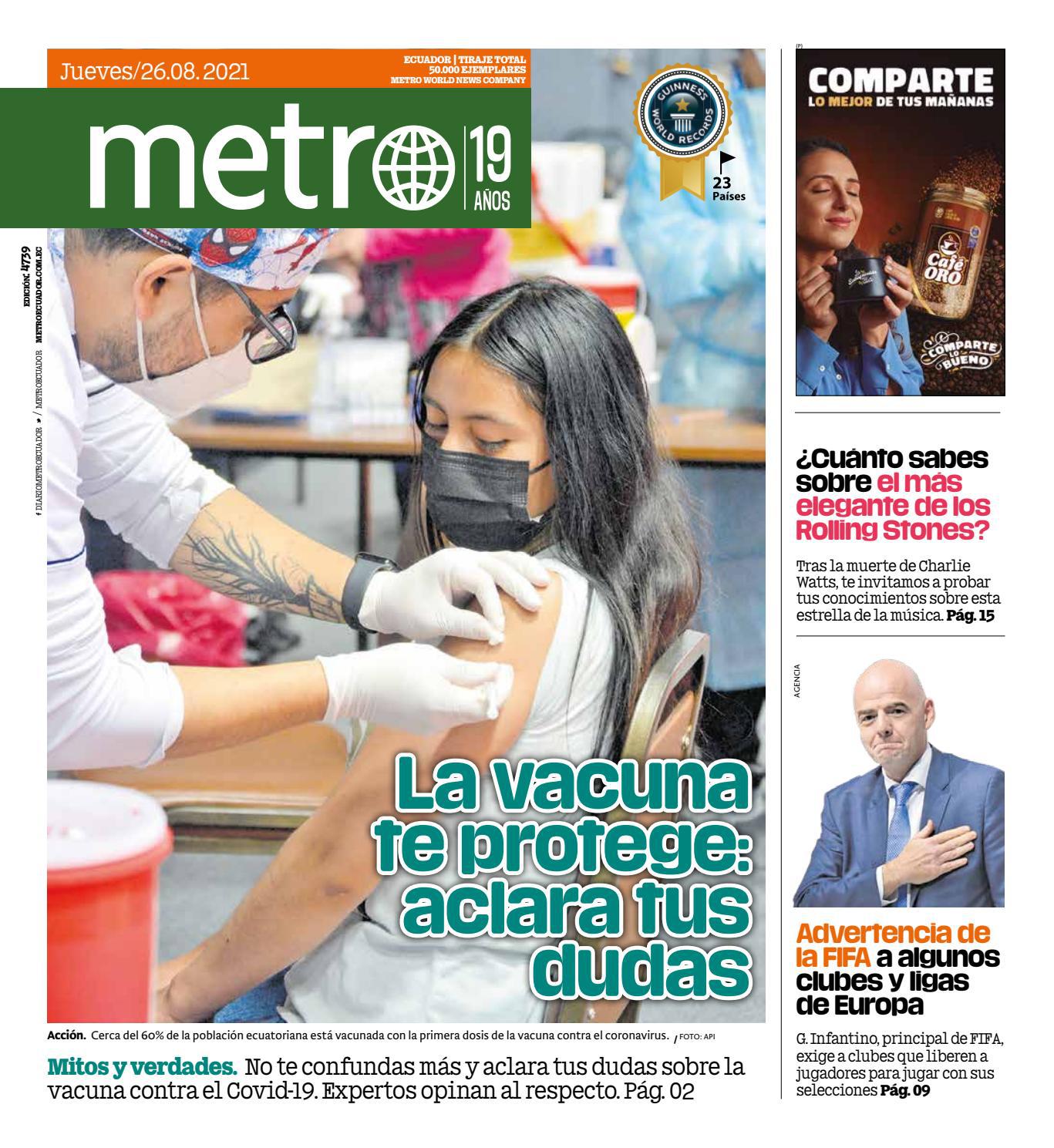 Diario Metro, edición 26 de agosto del 2021 by Diario Metro - Issuu