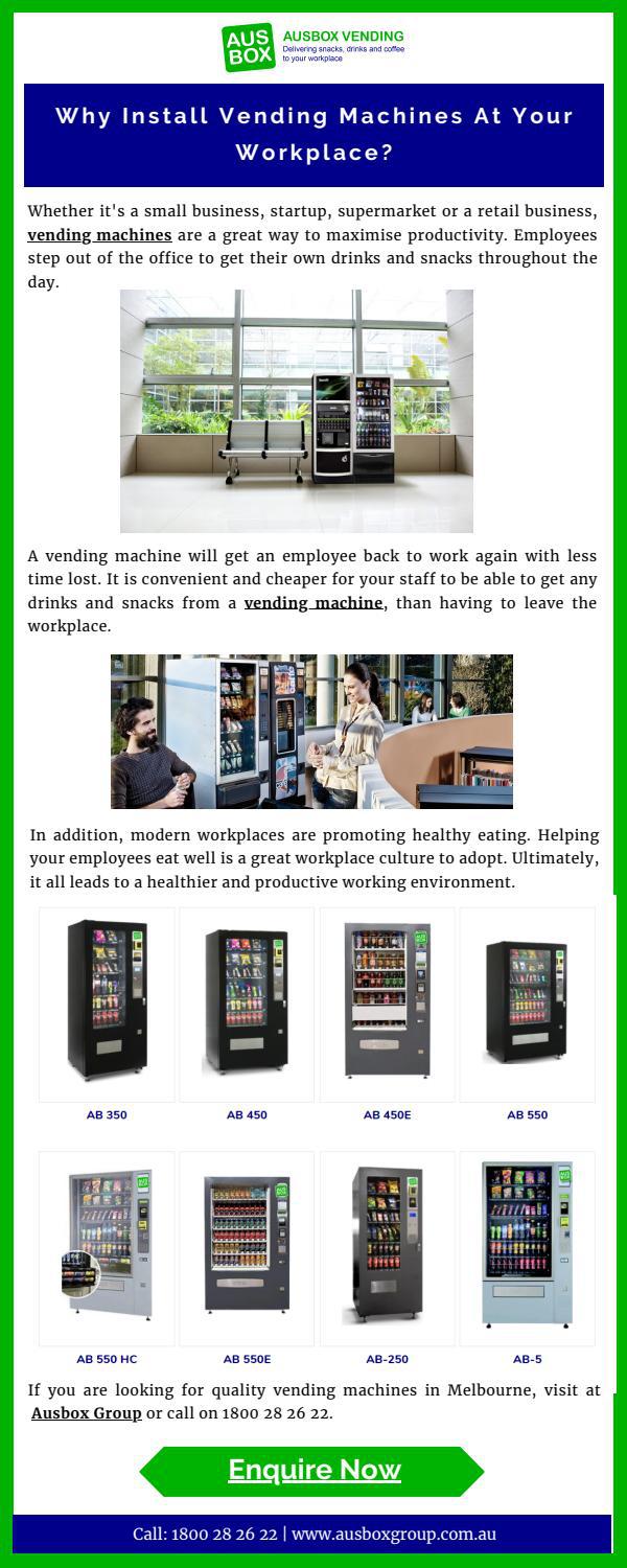Why Install Vending Machines At Your Workplace? by Ausbox Vending ...