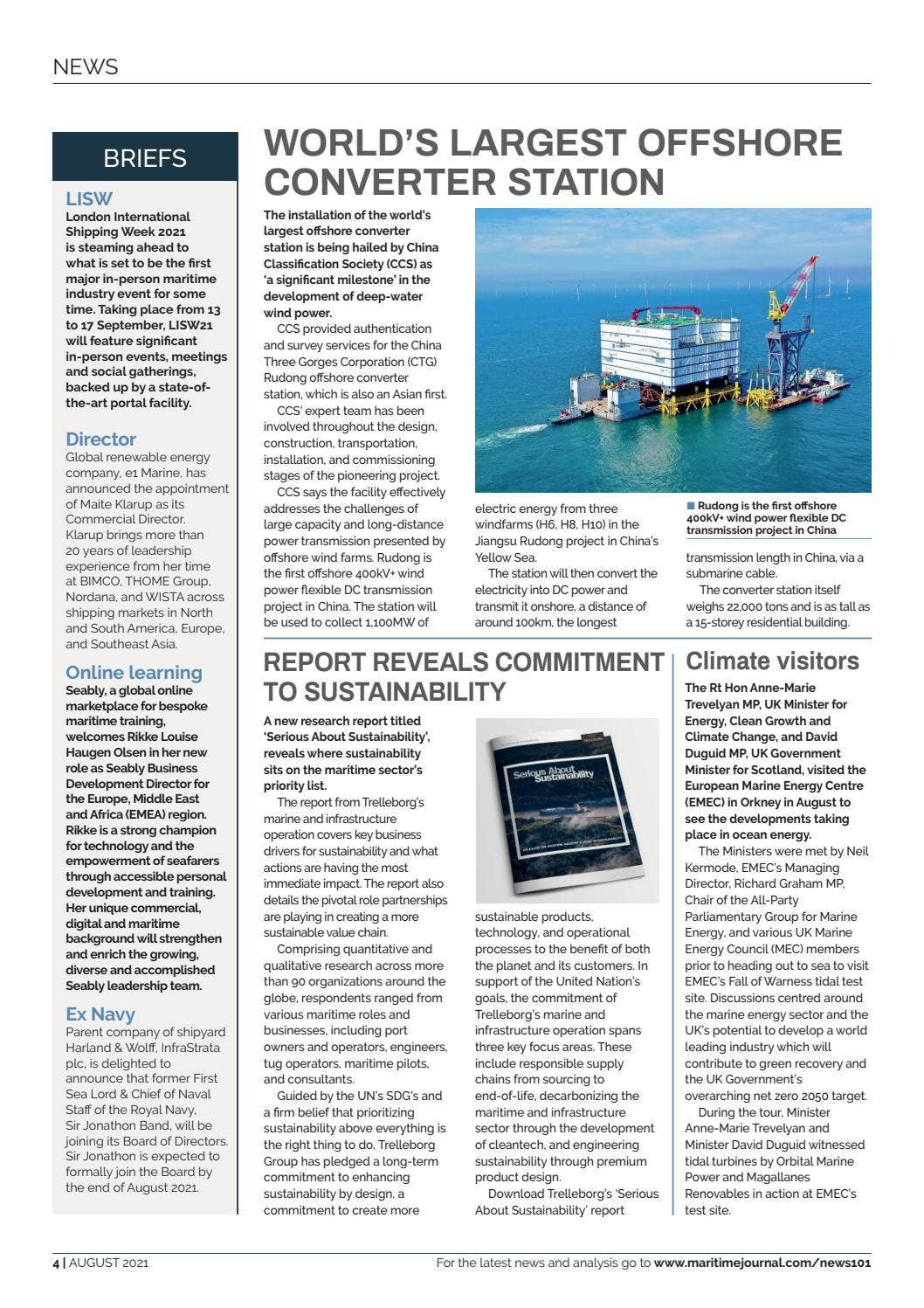 Maritime Journal August 2021 by Mercator Media - Issuu