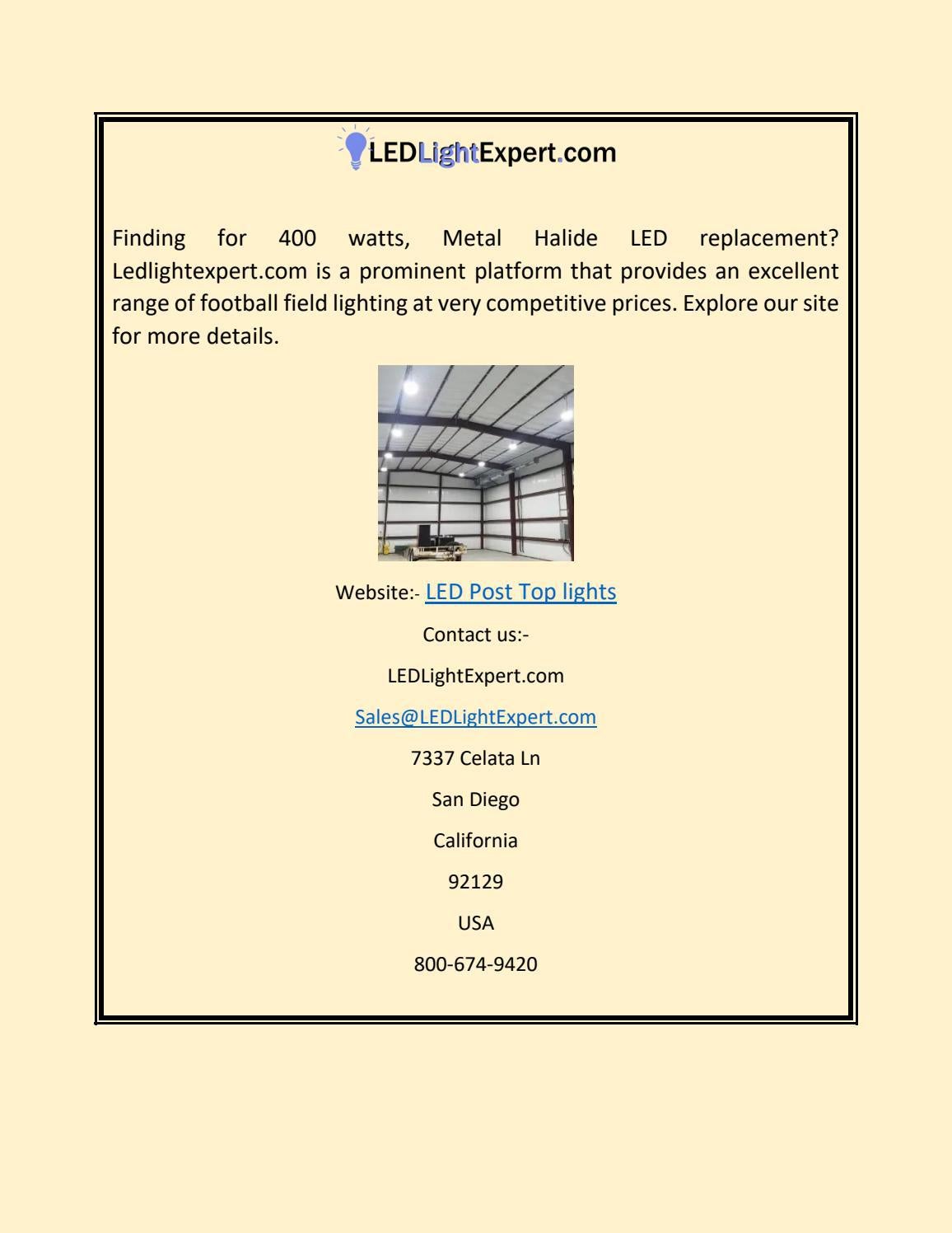 LED Post Top Lights | Ledlightexpert.com by LEDLightExpert.com - Issuu