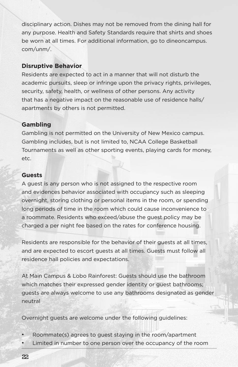 2021-2022 UNM Residence Hall Handbook by UNMreslife - Issuu
