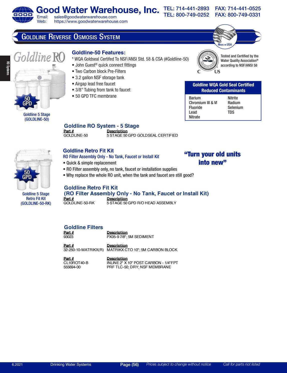 Good Water Warehouse Catalogue by deltawaterproducts - Issuu