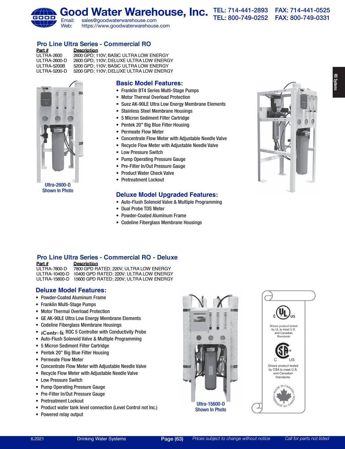 Good Water Warehouse Catalogue by deltawaterproducts - Issuu