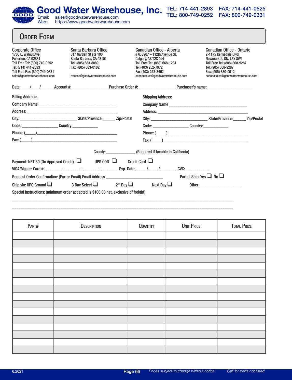 Good Water Warehouse Catalogue by deltawaterproducts - Issuu