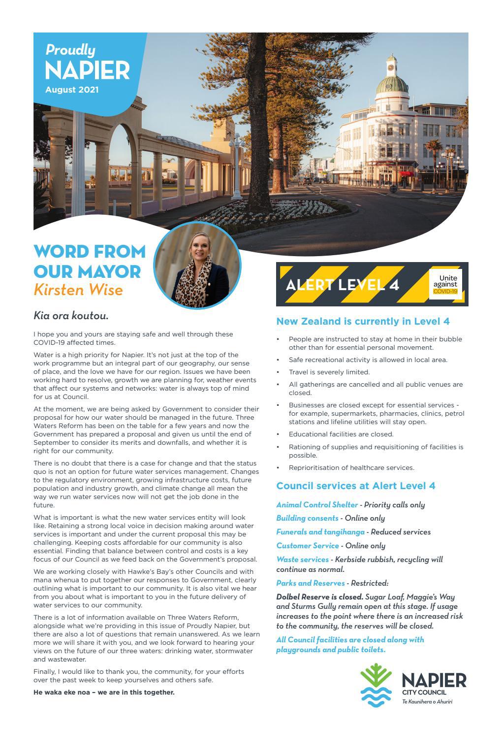 Proudly Napier Aug 2021 by Napier City Council - Issuu