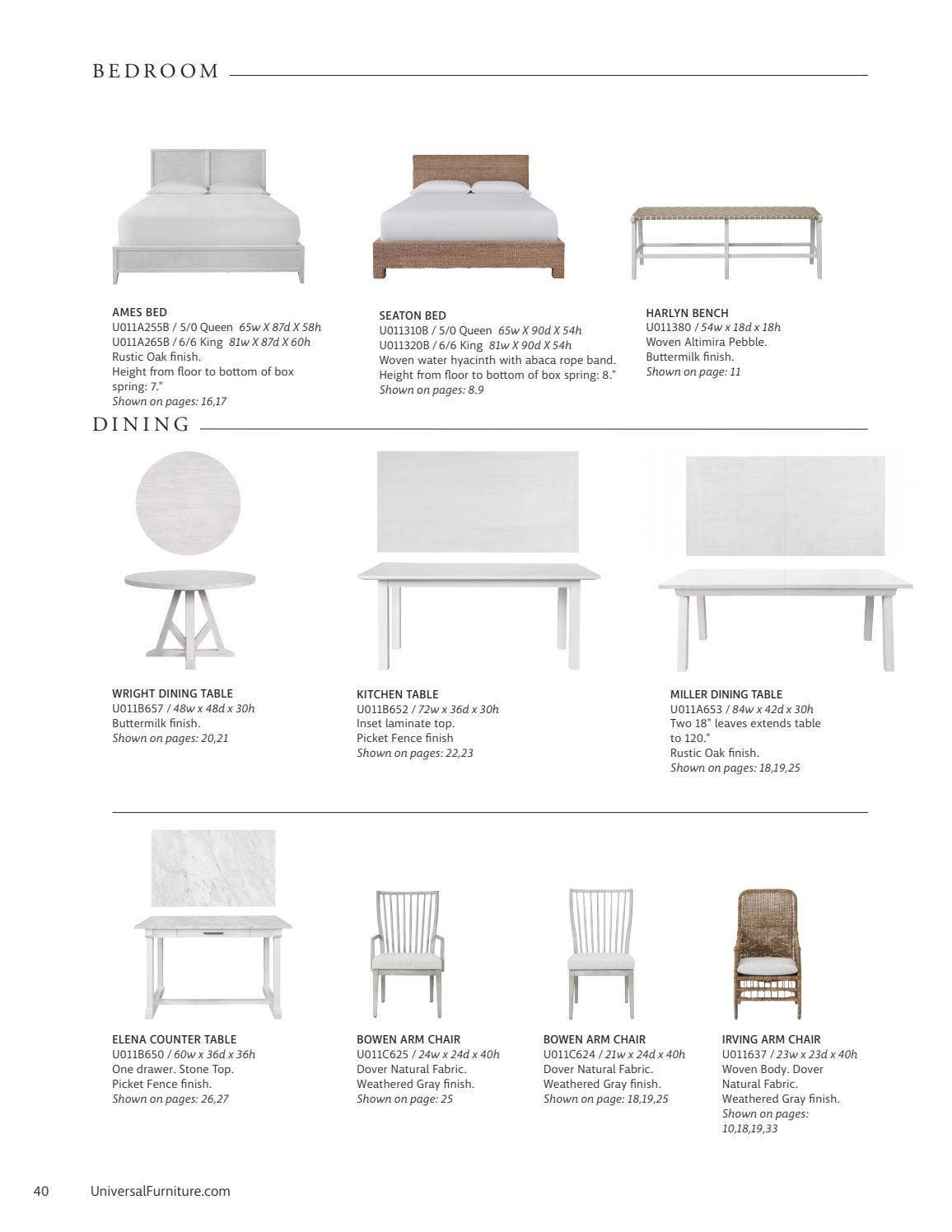 Modern Farmhouse Catalog U011 by Universal Furniture - Issuu