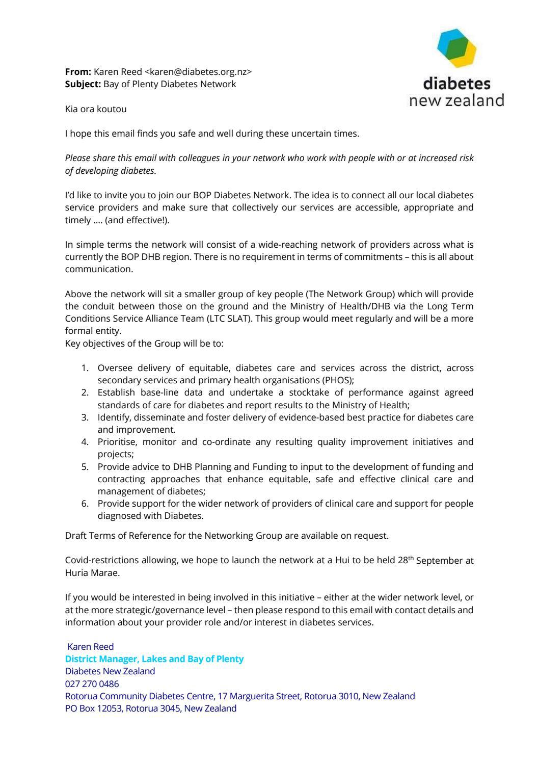 Diabetes BOP Network Invitation by WBOP PHO - Issuu