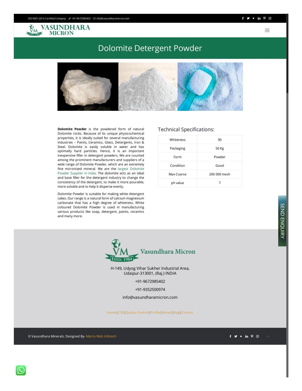 Talc Powder Supplier in India by VasundharaMicron - Issuu