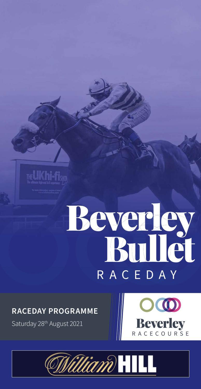 Beverley Racecard - Saturday 28th August - Beverley Bullet by ...