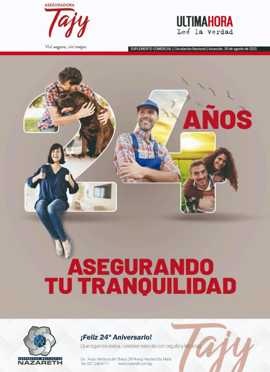 Especial 24 Aniversario de la Aseguradora Tajy by frasermarketing - Issuu