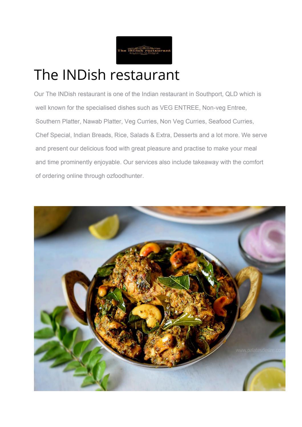 5% Off - The INDish restaurant Southport Menu, QLD by SonWilliamson - Issuu