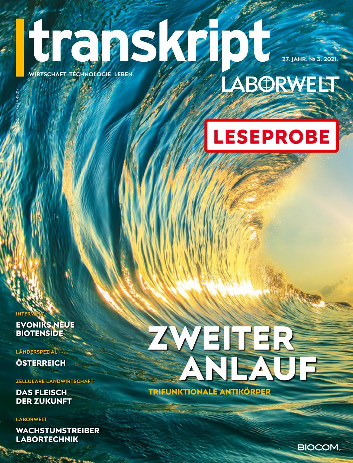 |transkript 3.2021_Leseprobe by BIOCOM Interrelations GmbH - Issuu