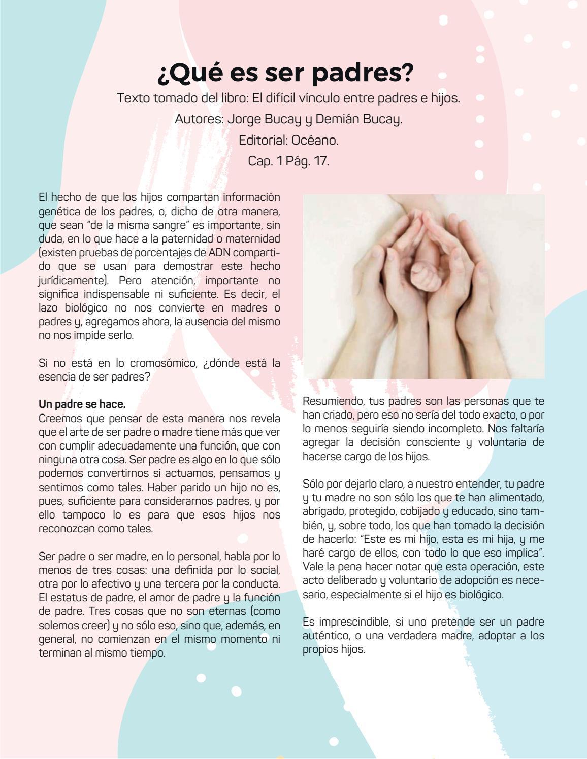 Qué es ser padres by Rincones de Lectura - Issuu