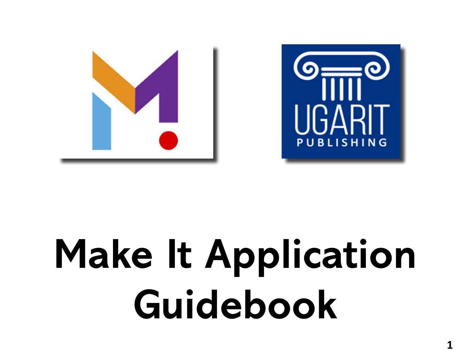 Make it Application Guidebook by Ugarit Publishing - Issuu