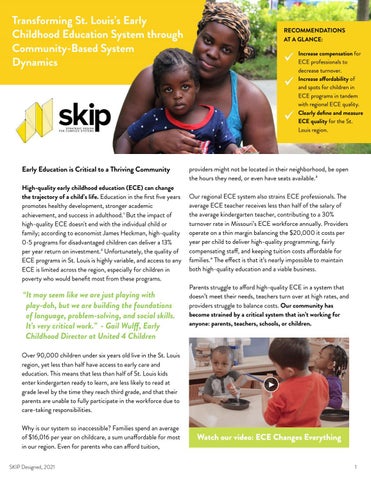 Transforming St. Louis’s Early Childhood Education System through ...