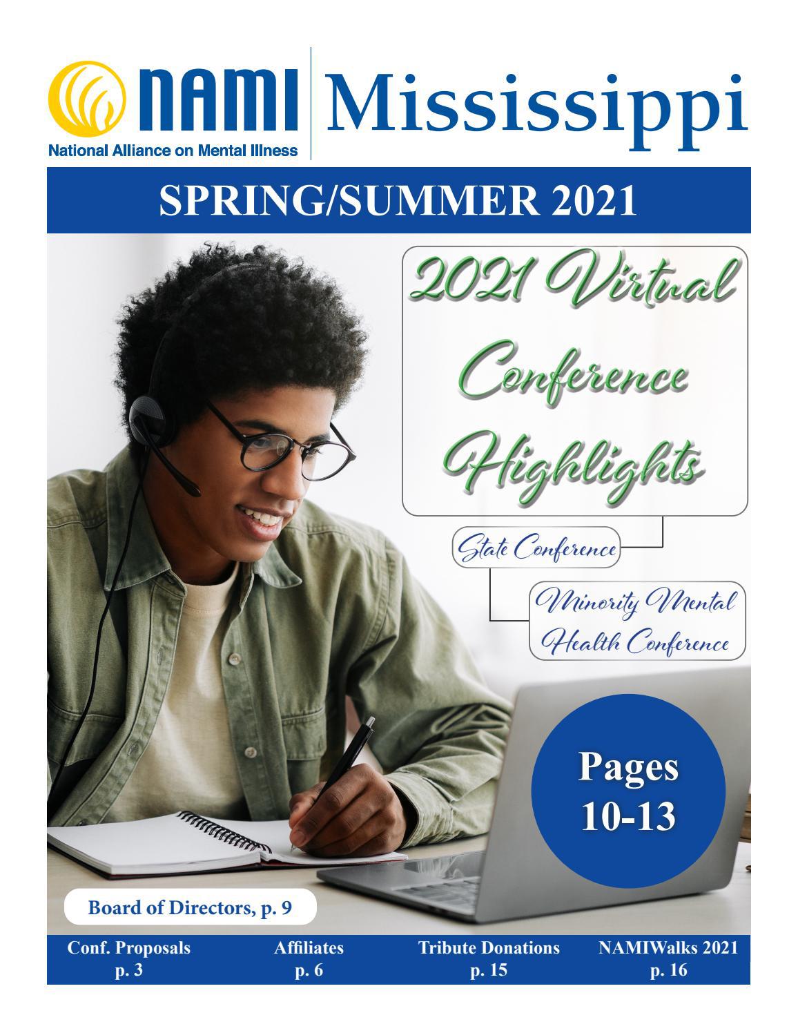 NAMI Mississippi Spring/Summer 2021 Newsletter by NAMI Mississippi - Issuu