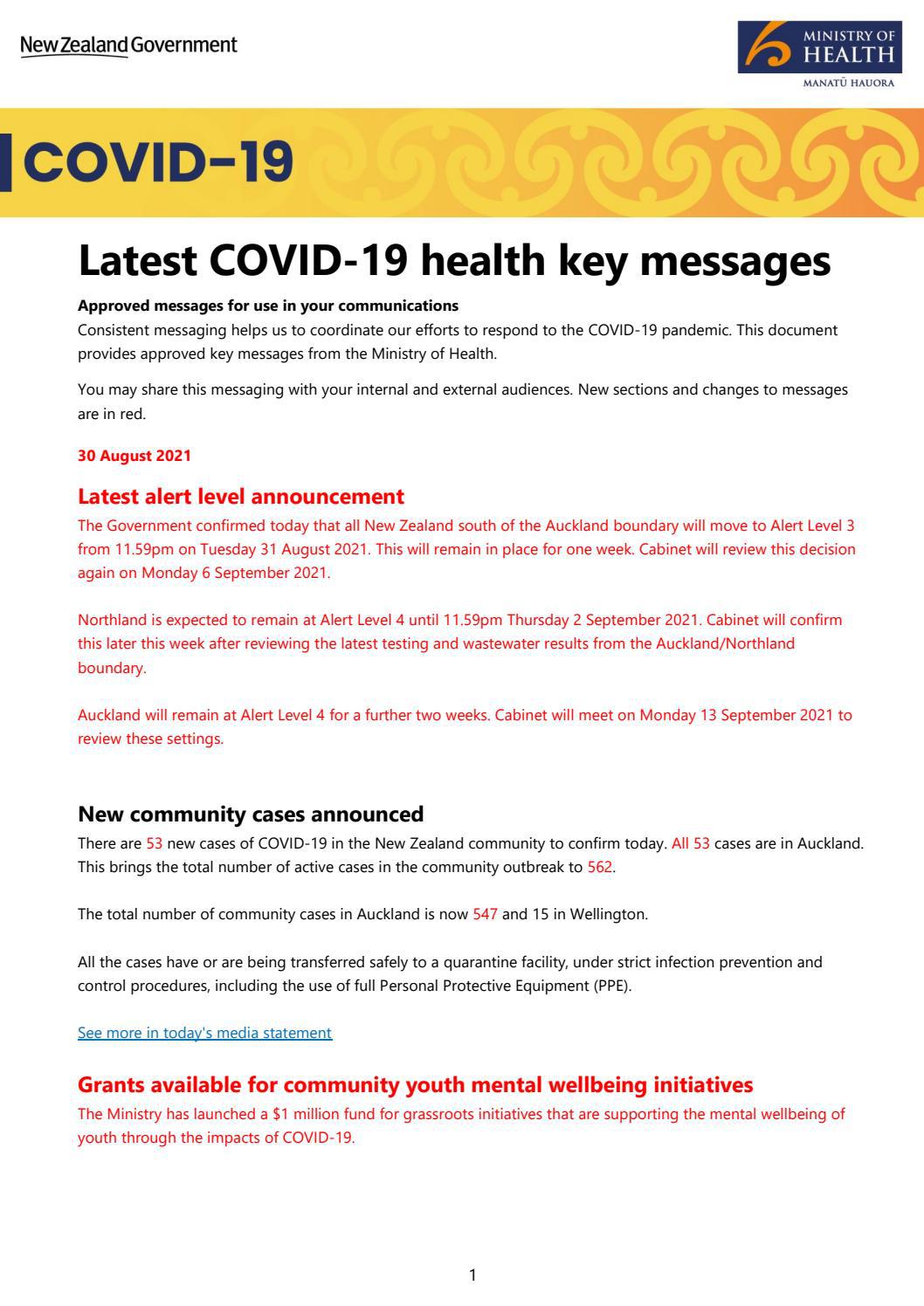 30 August COVID-19 health key messages by WBOP PHO - Issuu