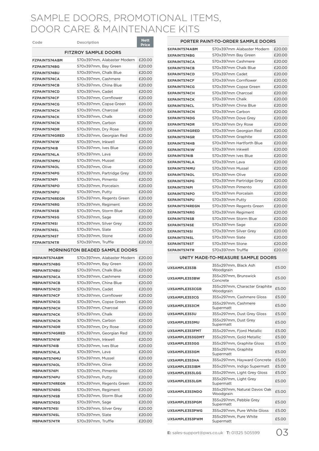 2021 Price List by PWS Distributors Ltd - Issuu