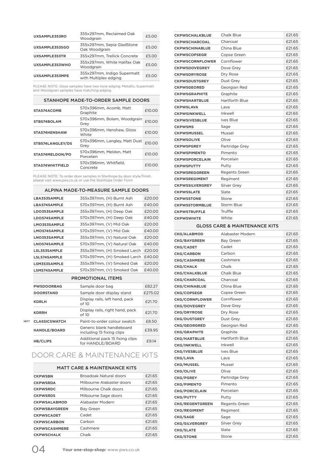 2021 Price List by PWS Distributors Ltd - Issuu