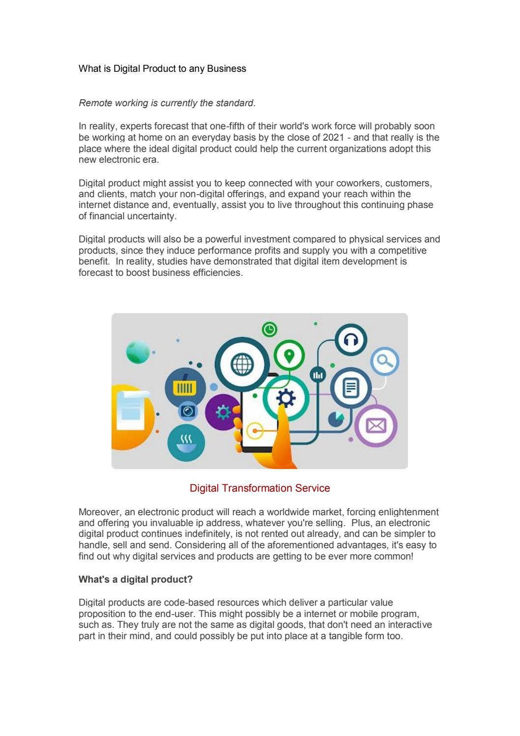 What is Digital Product to Any Business by chimeratechnologies - Issuu
