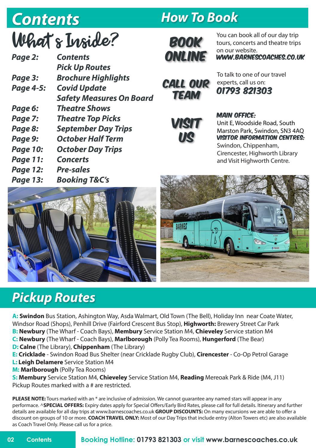 Barnes Coaches Day Trip Brochure - September 2021 Issue by Barnes ...