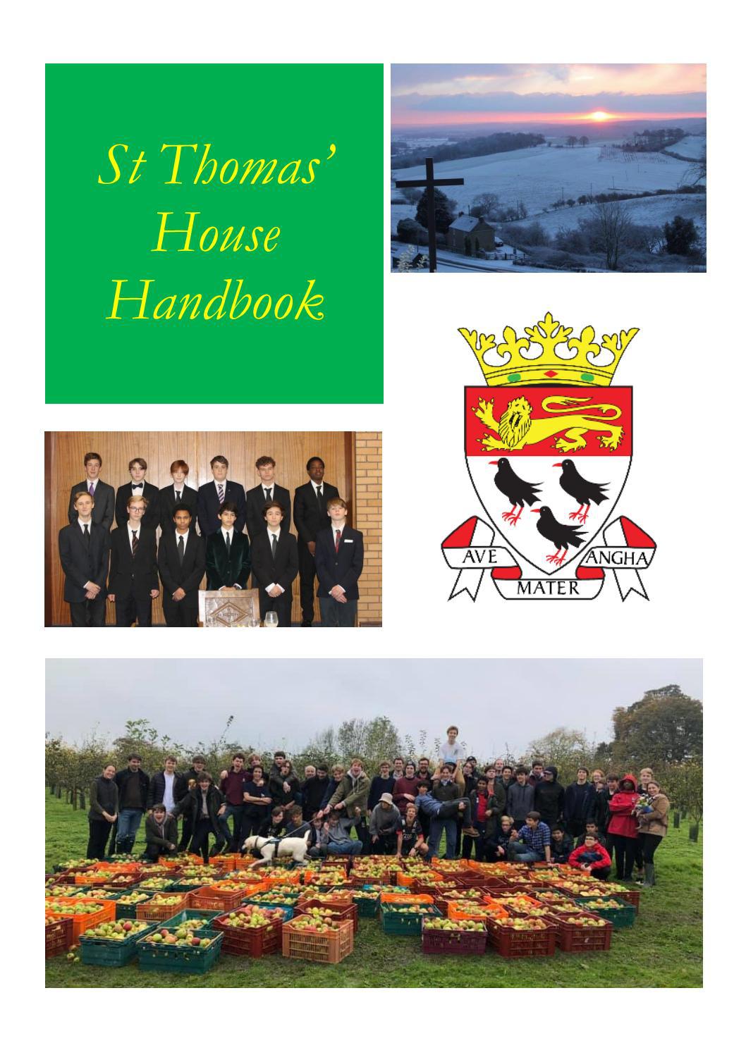 St Thomas' House Booklet 2021-22 by ampleforthcollege - Issuu