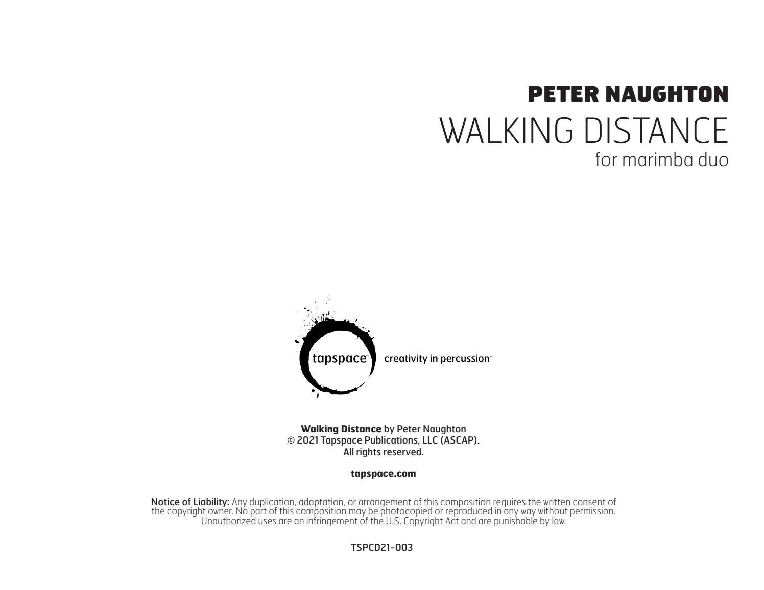 Walking Distance-SAMPLE by Tapspace - Issuu