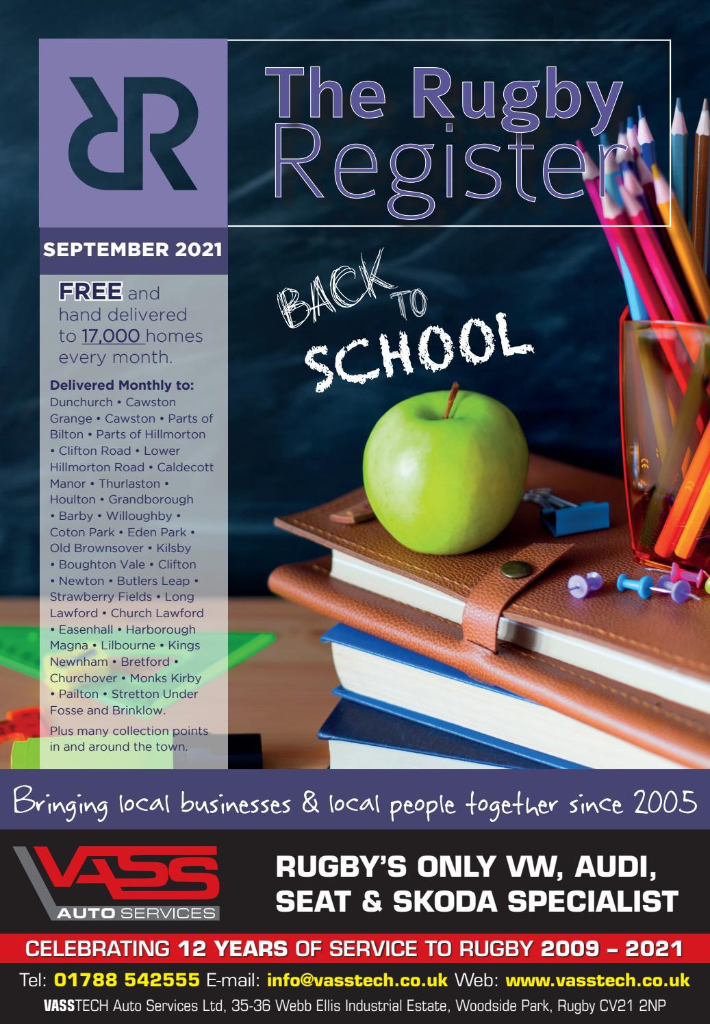 The Rugby Register - September 2021 by RUGBY REGISTER - Issuu