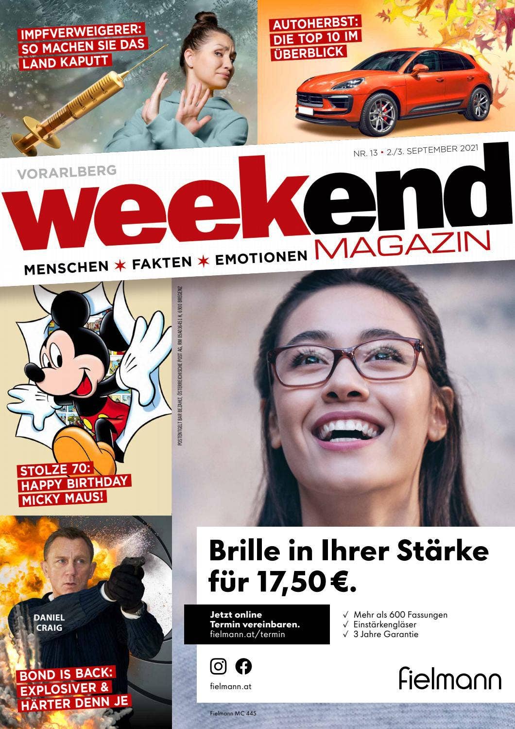 Weekend Magazin Vorarlberg 2021 KW 35 by Weekend Magazin Vorarlberg - Issuu