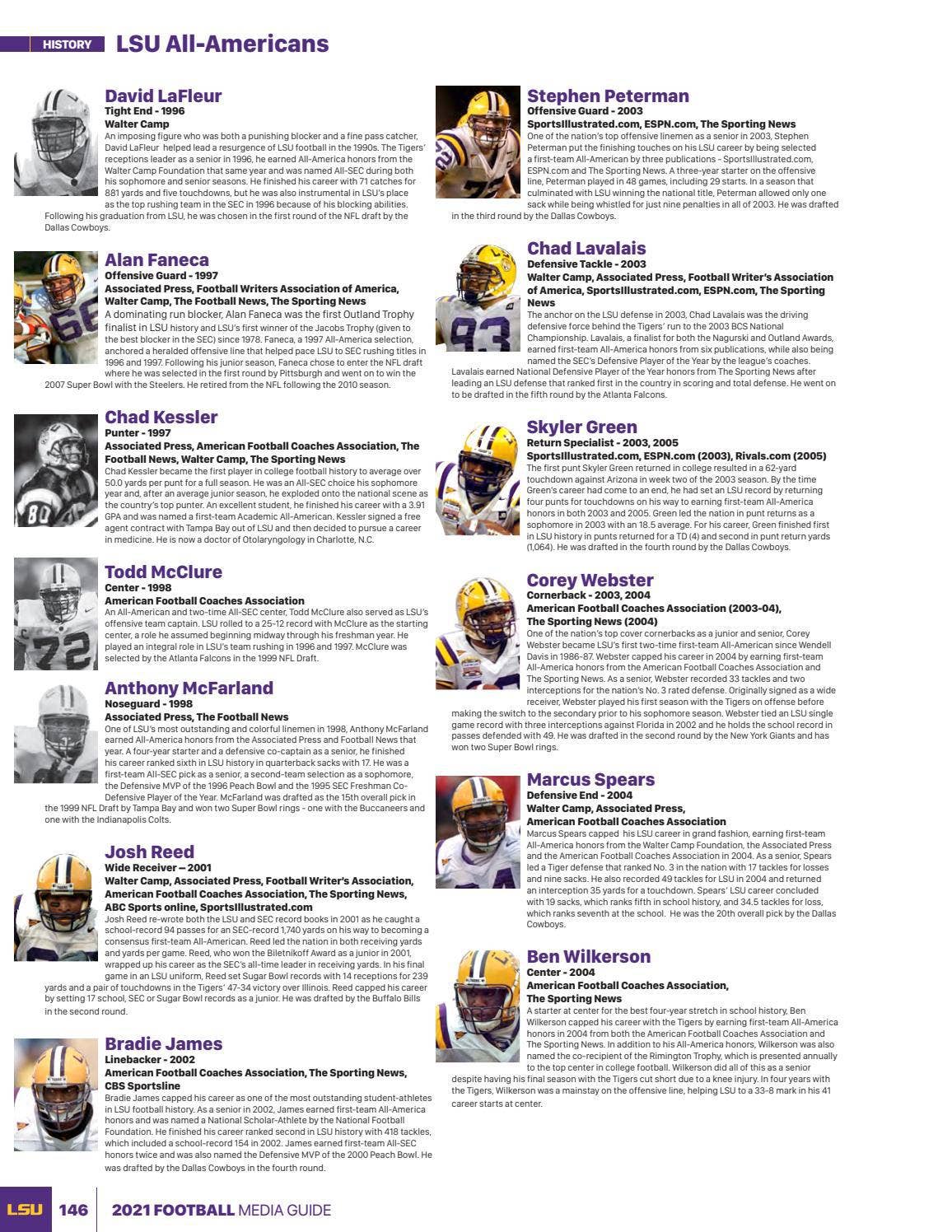 2021 LSU Football Media Guide by LSU Athletics - Issuu