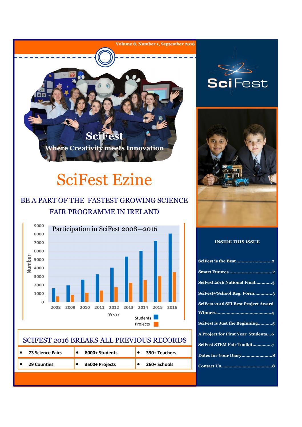 SciFest Ezine, Volume 8, Number 1, September 2016 by SciFest Ireland ...