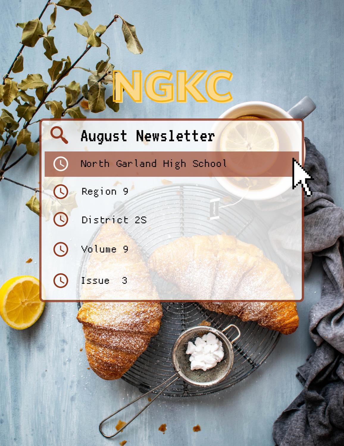 August ‘21 Newsletter by North Garland Key Club - Issuu