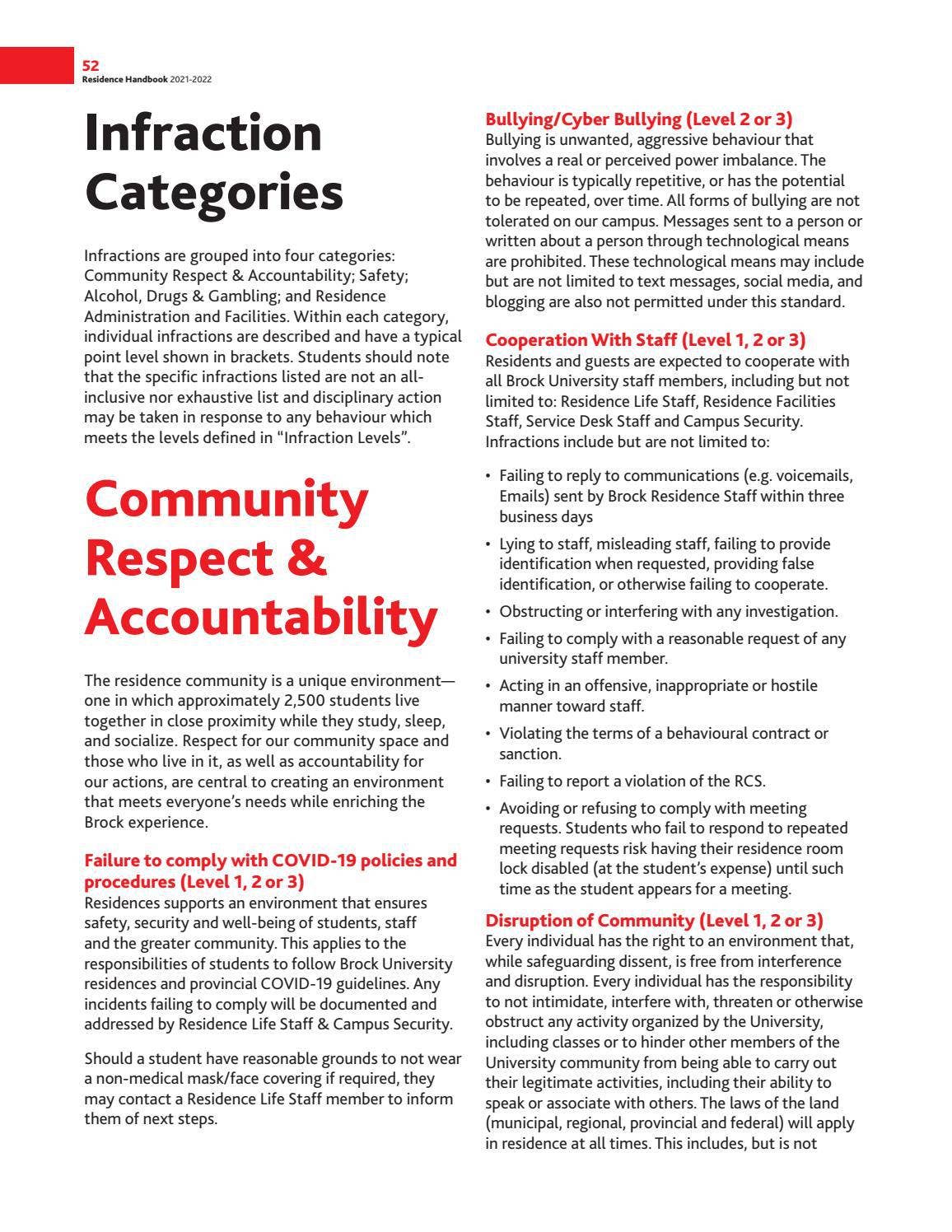 Residence Handbook by Brock University - Issuu