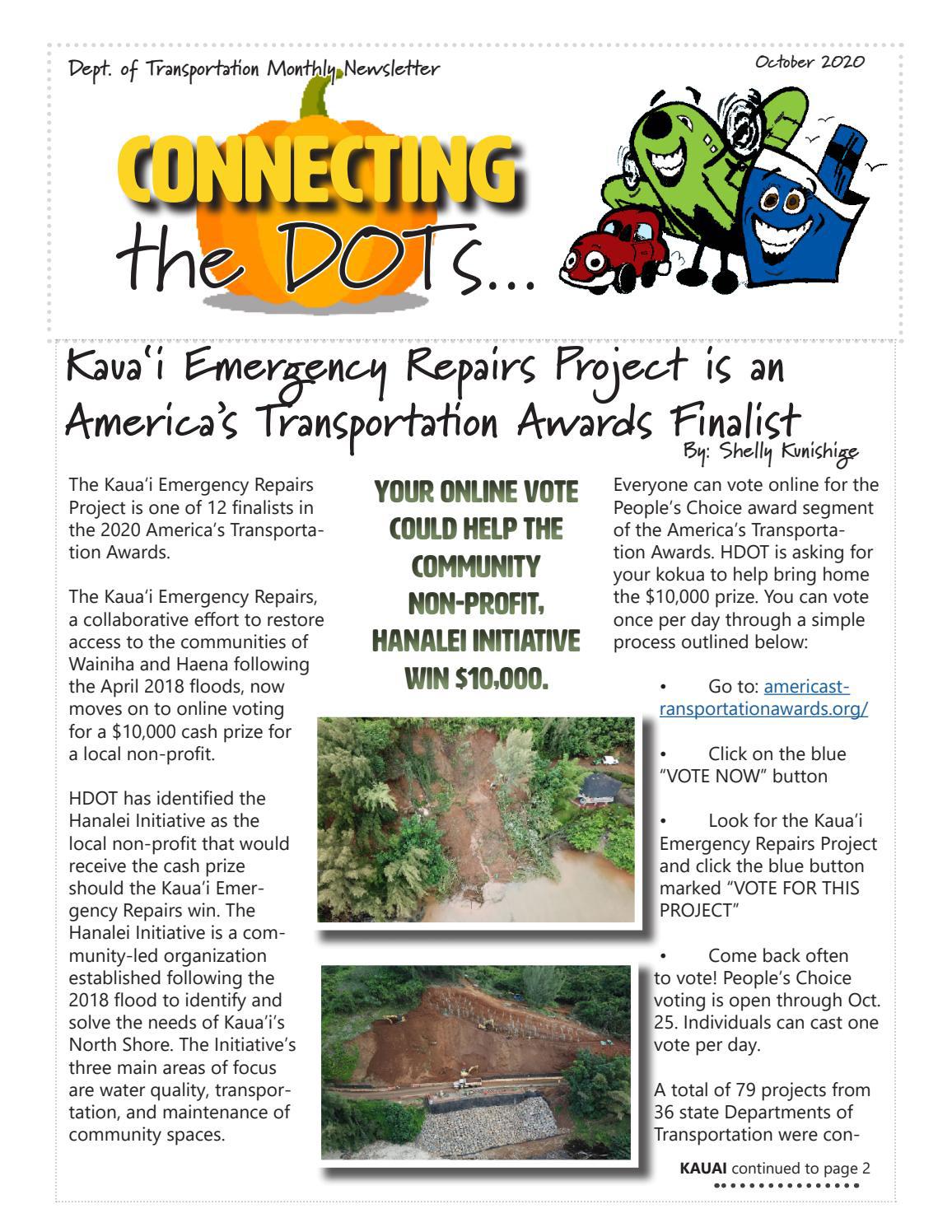 State of Hawaii Department of Transportation October 2020 Newsletter by ...