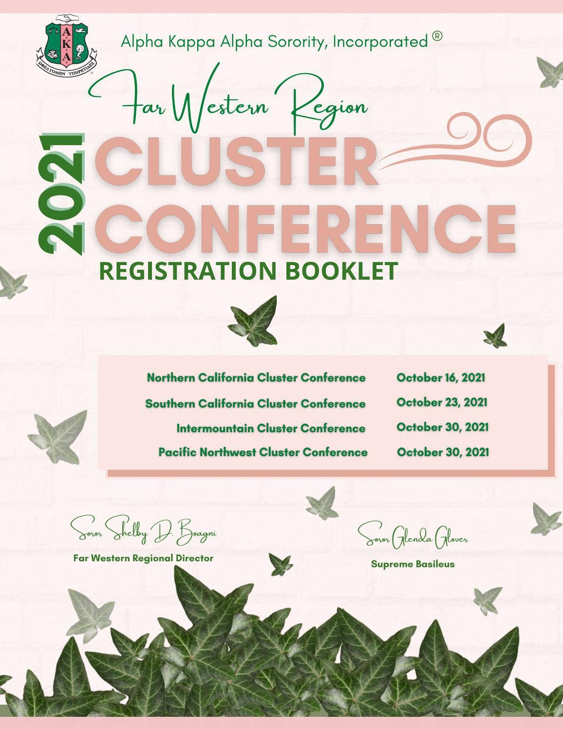2021 Far Western Region Cluster Conference Registration Booklet by AKA ...