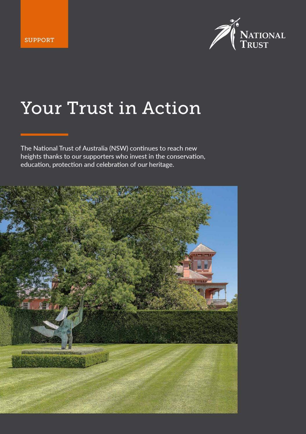 Your Trust in Action by The National Trusts in Australia - Issuu