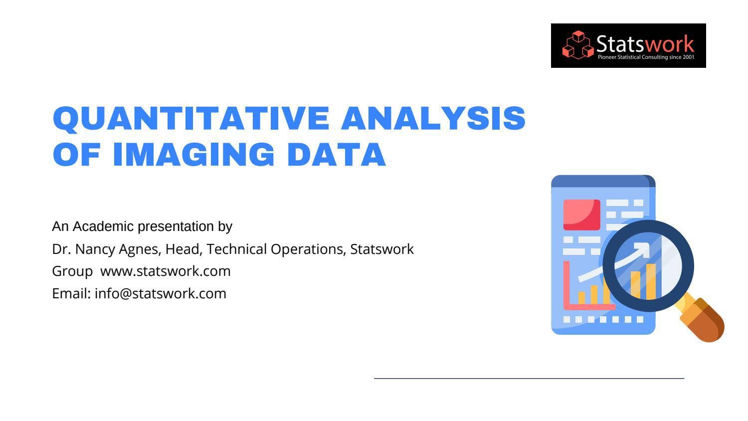 Quantitative analysis of imaging data by Statswork - Issuu