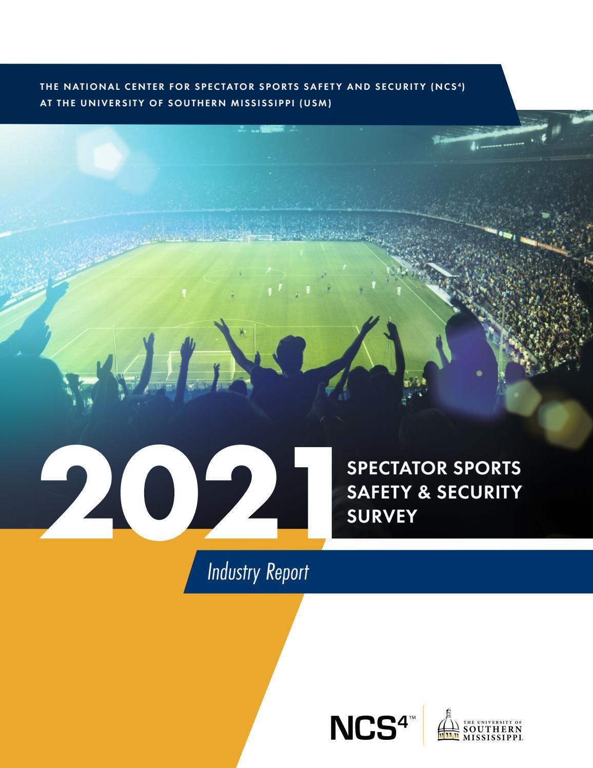 2021 Spectator Sports Safety and Security Survey Industry Report by ...
