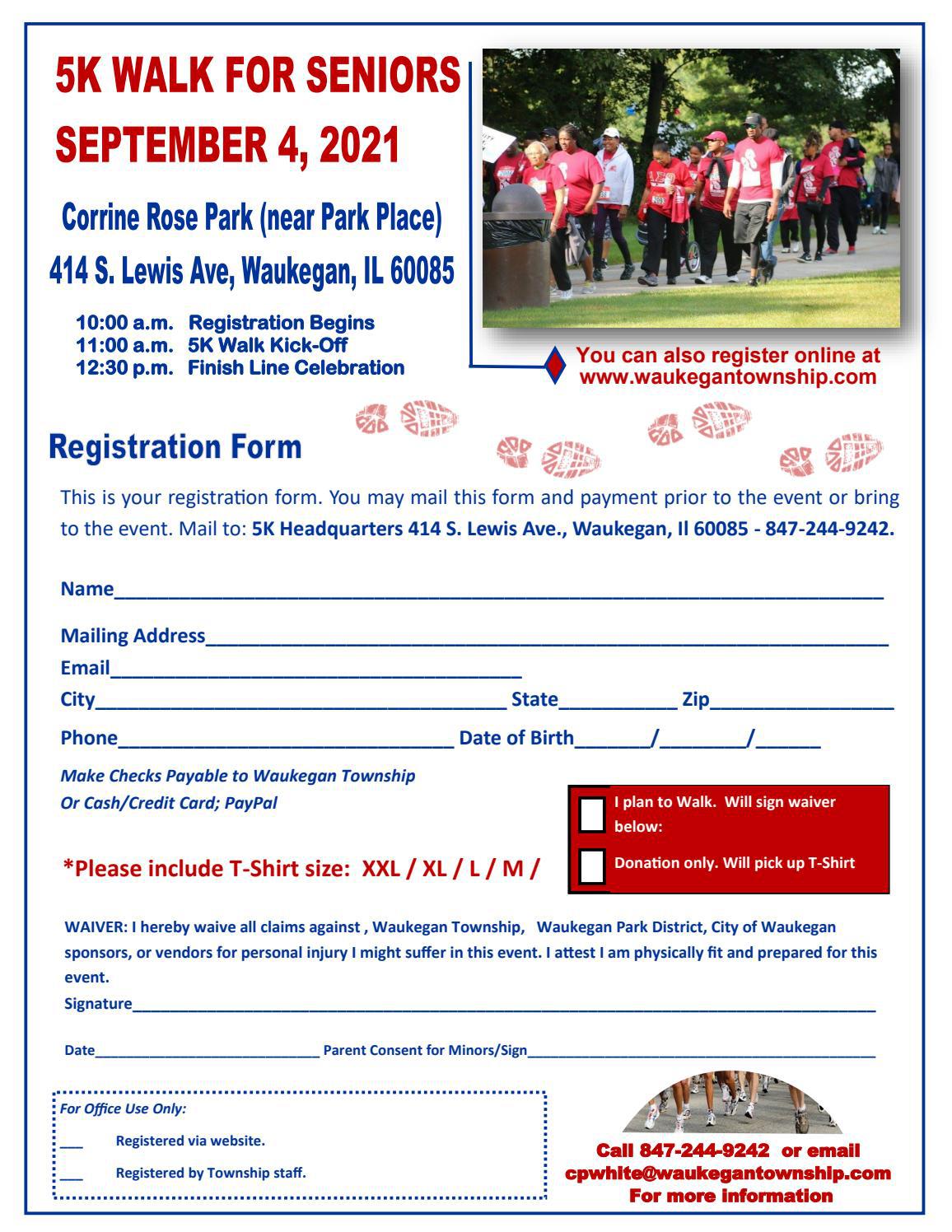 2021 Walk For Seniors Registration Form by Waukegan Township - Issuu