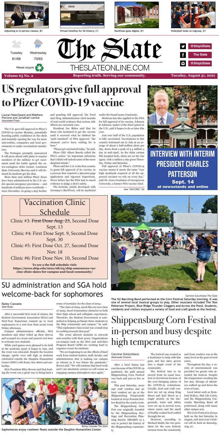 The Slate 08-31-2021 by The Slate - Issuu