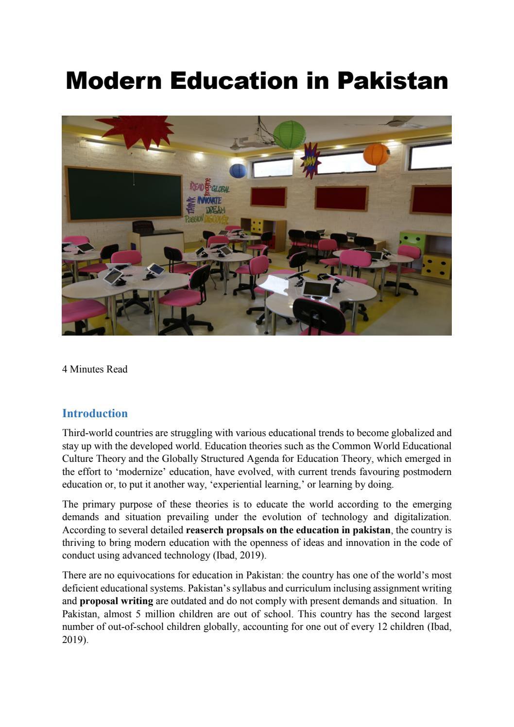 Modern Education in Pakistan by Max Fitzgerald - Issuu