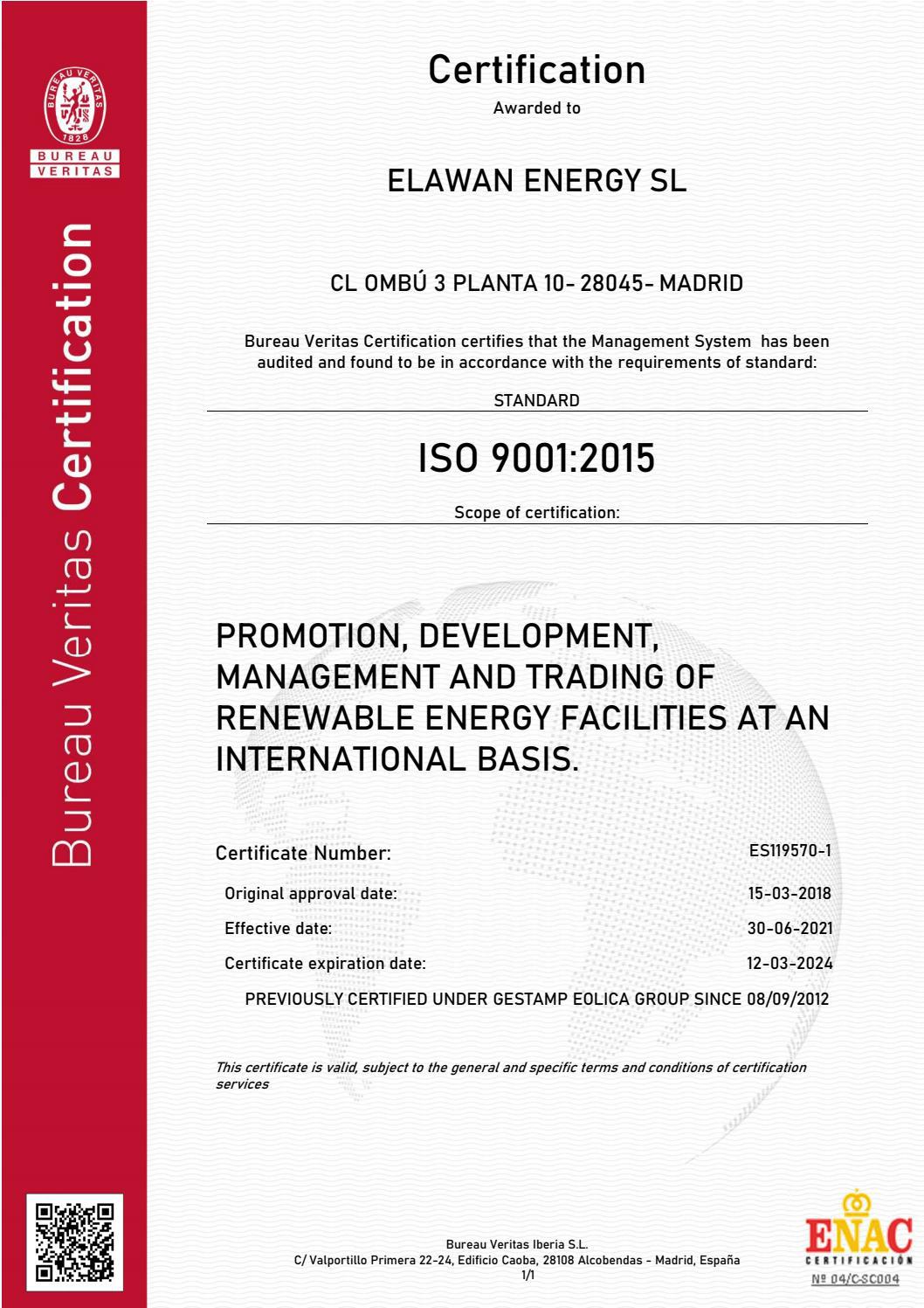 Elawan_ISO_9001:2015 by Gonvarri Industries - Issuu