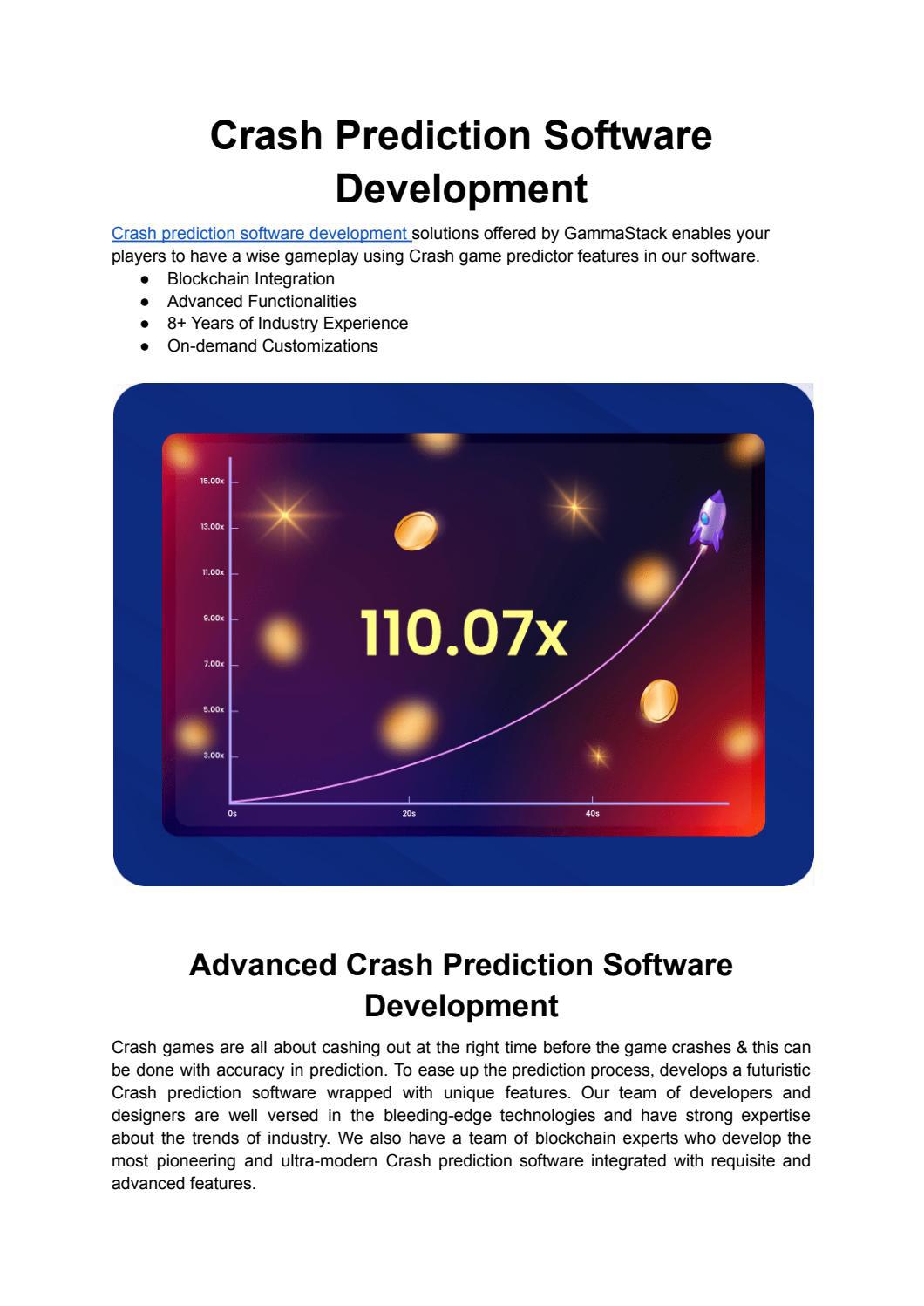 Crash Prediction Software Development by Josephemma - Issuu