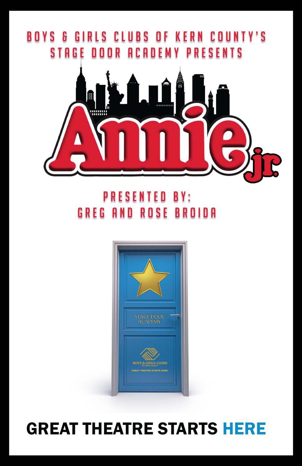 Annie - Program by bgclubsofkerncounty - Issuu