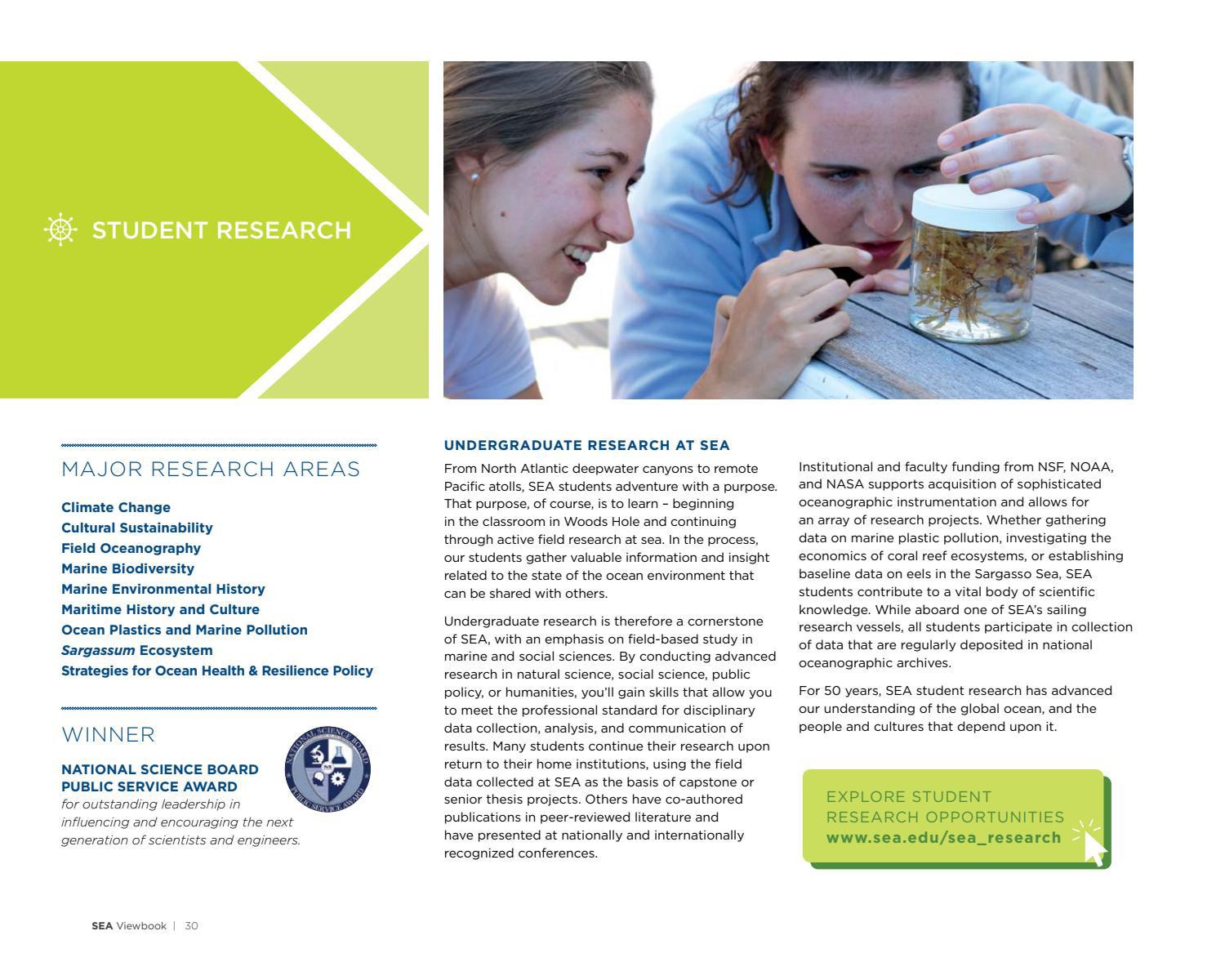 Sea Education Association 2021 - 2022 Viewbook by SEA Semester - Issuu