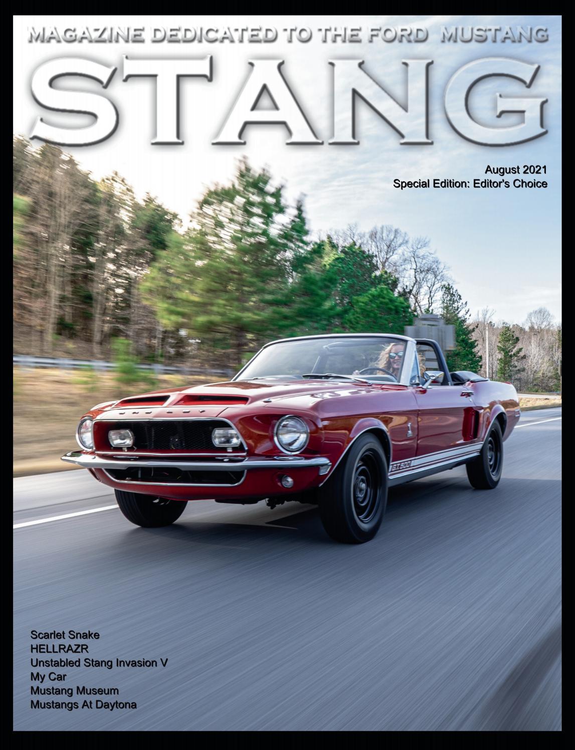 STANG Magazine August 2021: Editor's Choice by STANG Magazine - Issuu